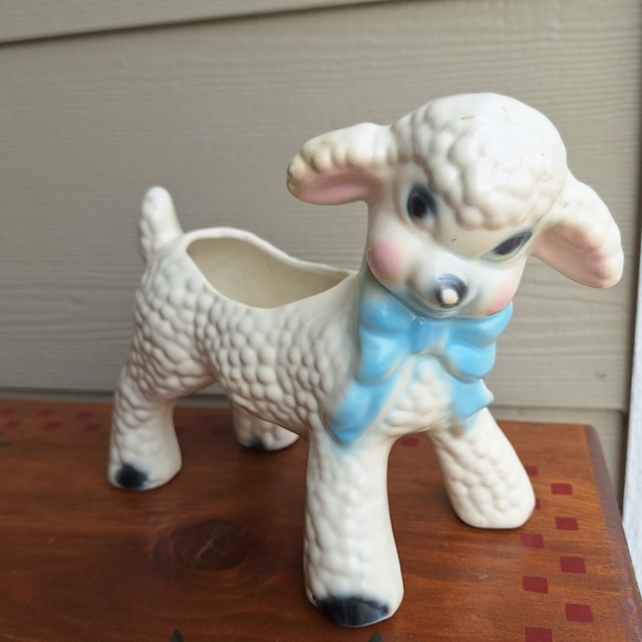Vintage | Accents | Vintage Derpy Mcm Midcentury Lamb Figural Planter ...